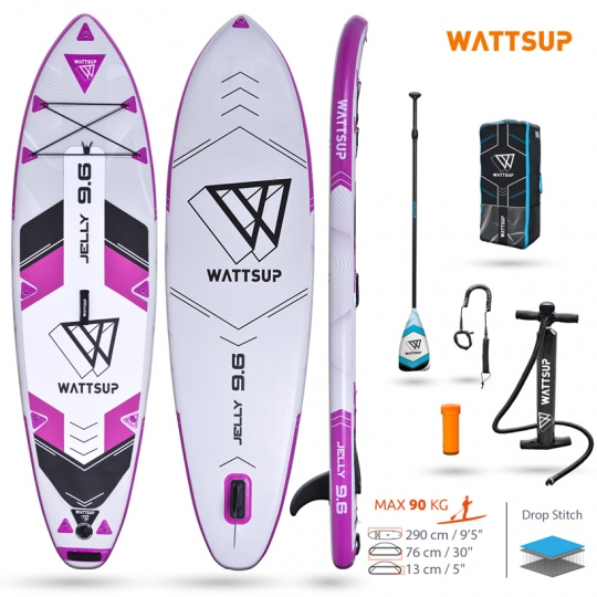 SUP Wattsup Jelly 9'5" NEW 2020 - stand up paddle petits gabarits de ...